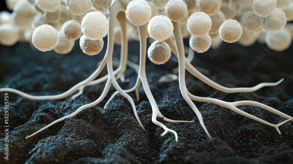 Microorganisms and mineral contents in soil. Nitrogen-fixing bacteria ...