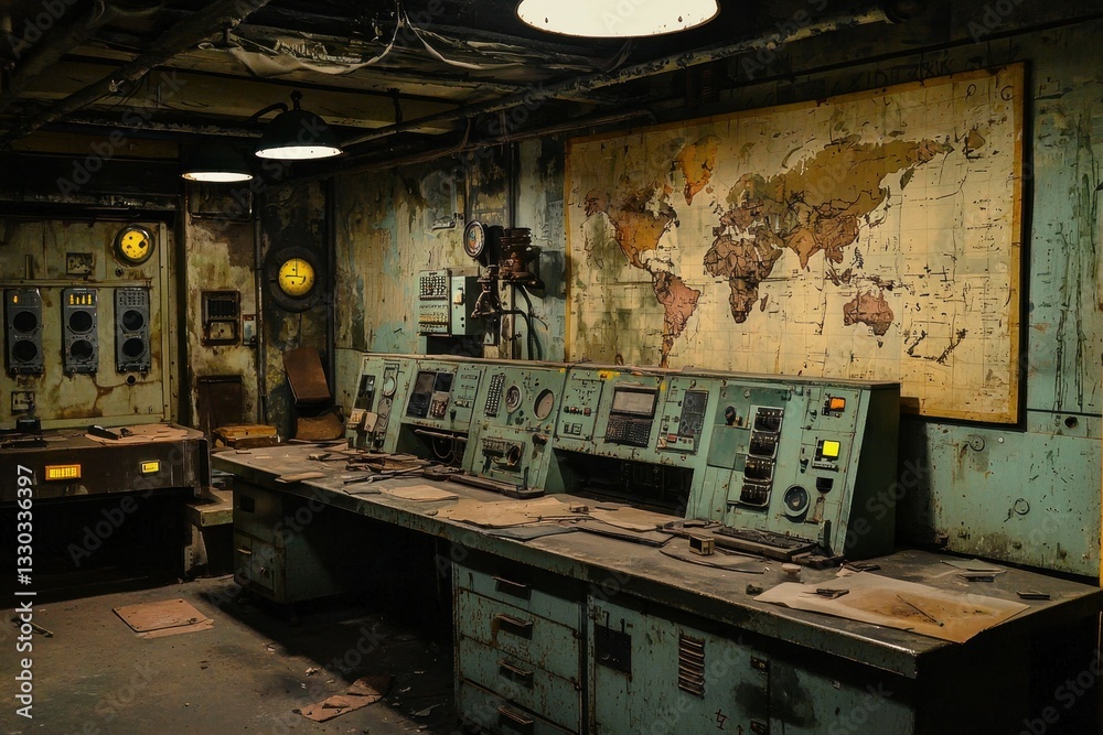 Secret Underground Bunker with Rusted Equipment A long-forgotten ...