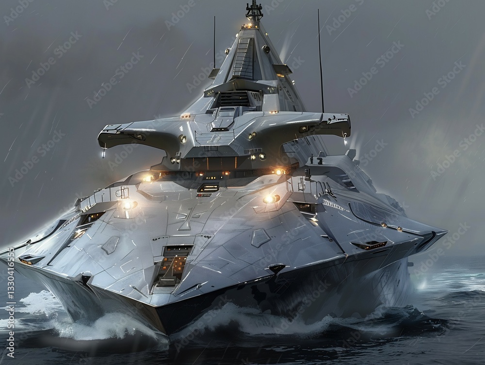 Corvette class warship designed image of hammerhead shark twin bridge ...