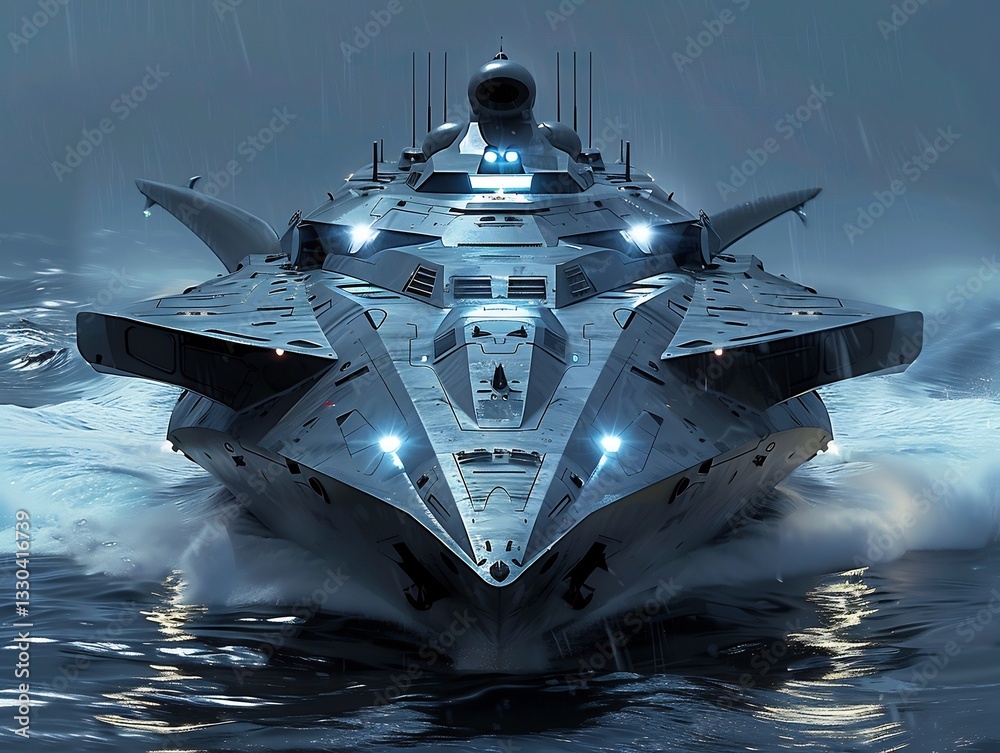 Corvette class warship designed image of hammerhead shark twin bridge ...