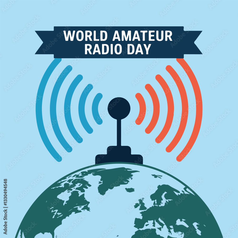 **World Amateur Radio Day Vector Designs** – Vintage radio, retro mic ...