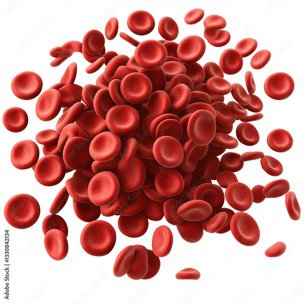 3D Medical Illustration of Red Blood Cells in Human Health: Exploring ...