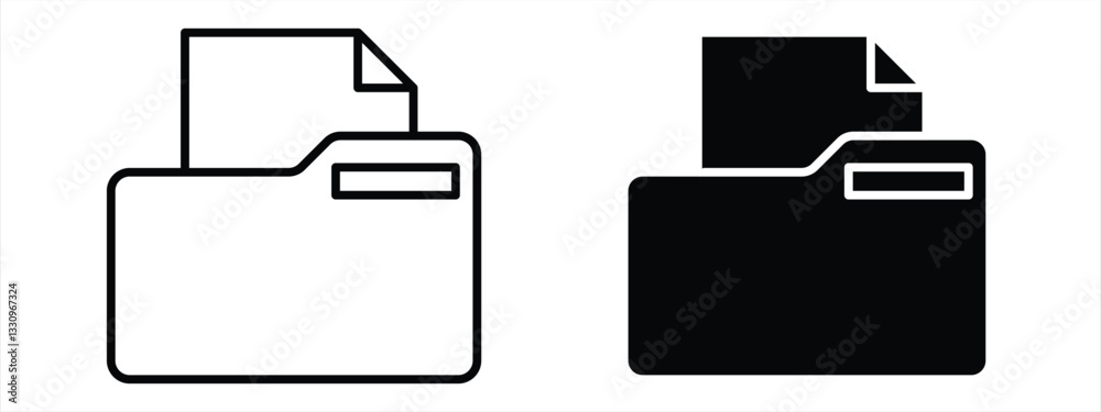 folder icon. folder sign and symbol, Design for application, logo etc ...