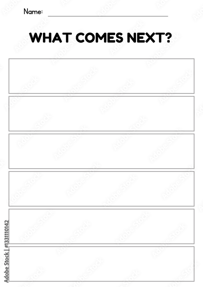 Math 2D and 3D Shape Pattern Sequence worksheet for Toddler, fine motor ...