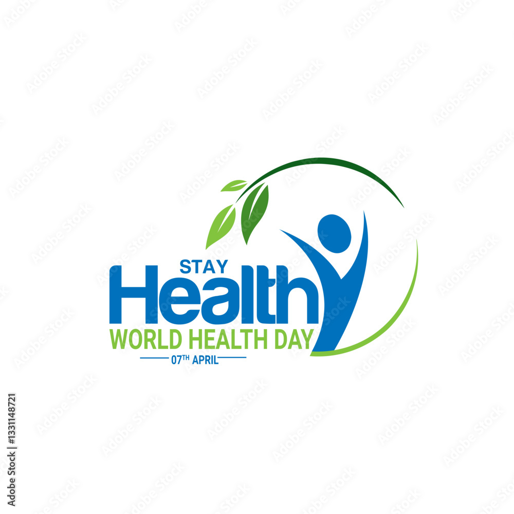 World Health Day creative logo design thematic Banner poster backdrop ...