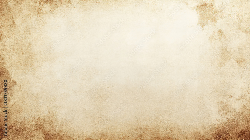 Aged vintage parchment background with distressed texture and old paper ...