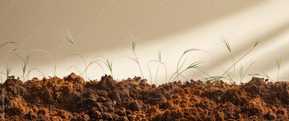 Foto de Stock Immerse yourself in vivid world of soil as this ...