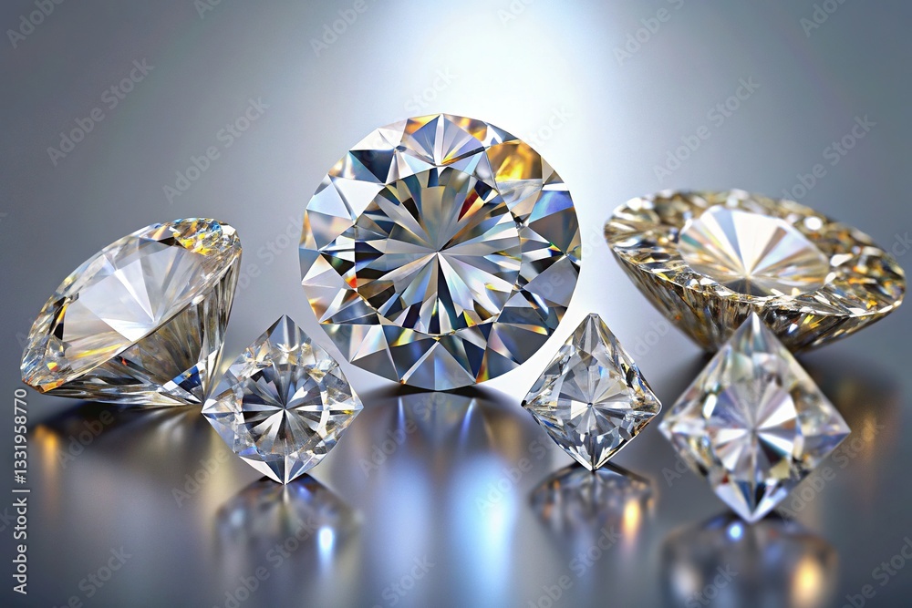 Diamond carat weight chart: comparing gemstone sizes and visualizing ...