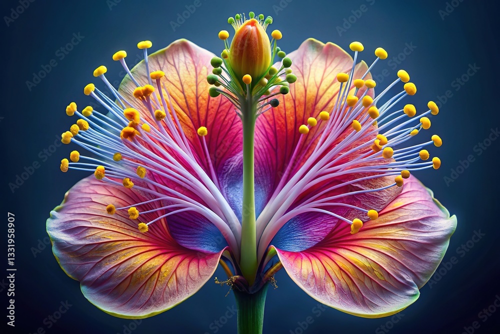 Dicot Flower Diagram - Plant Anatomy Stock Illustration | Adobe Stock