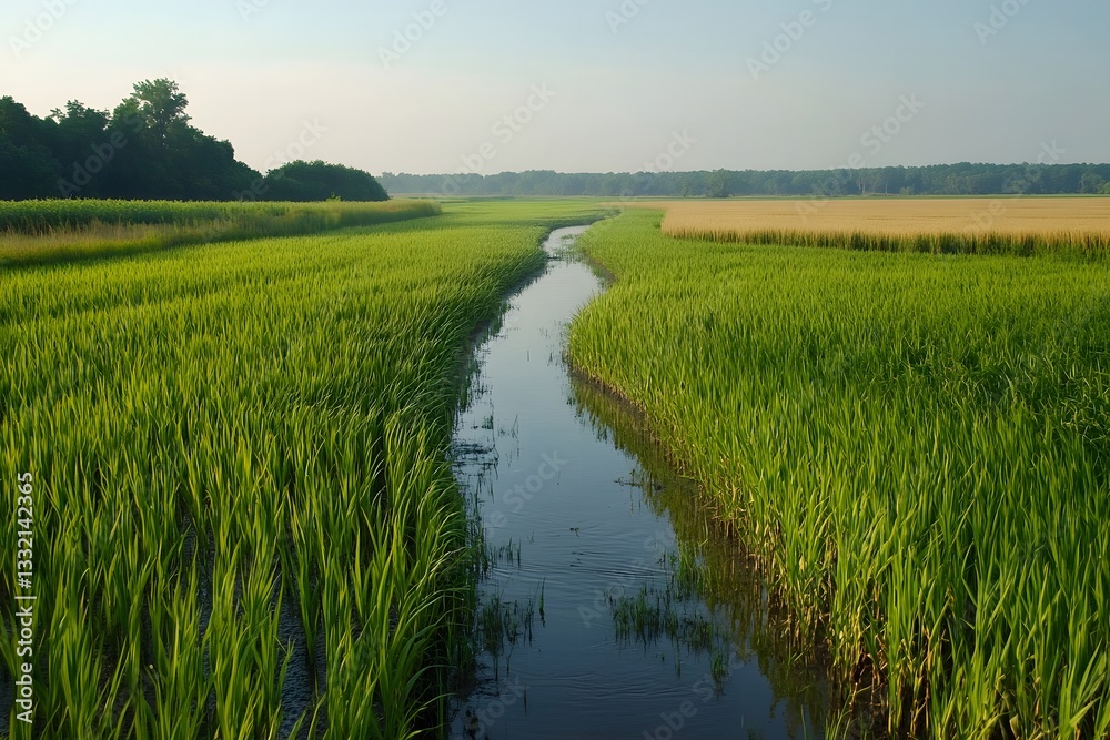 Foto de Stock Farming to Restore Wetlands: Using agricultural practices ...