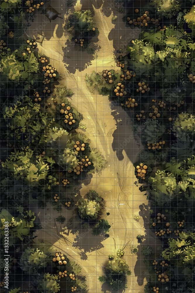 dnd battlemaps gridded fantasy map for tabletop role-playing game ...