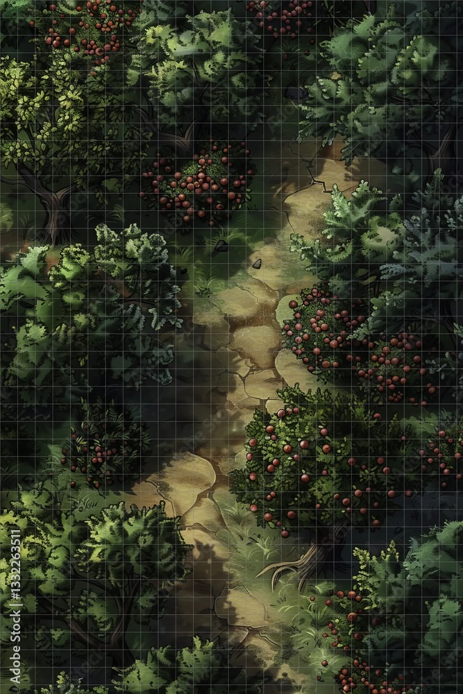 dnd battlemap with grid versatile fantasy grid map for tabletop gaming detailed tabletop rpg ...