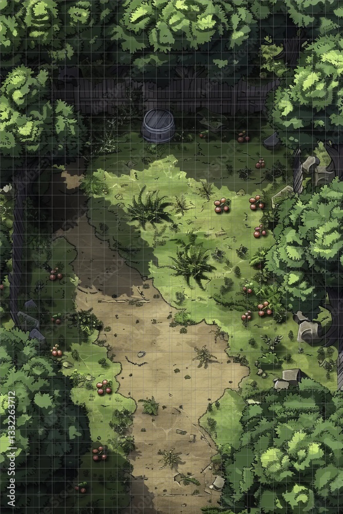 dnd battlemaps gridded tabletop roleplaying game map grid layout ...