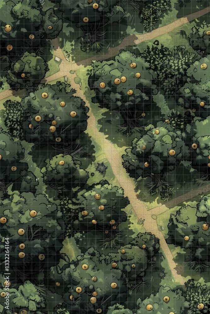 DND battlemap grid fantasy tabletop game map detailed gridded dungeon ...