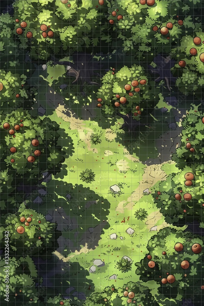 DND battlemaps gridded fantasy map grid for tabletop role-playing games ...