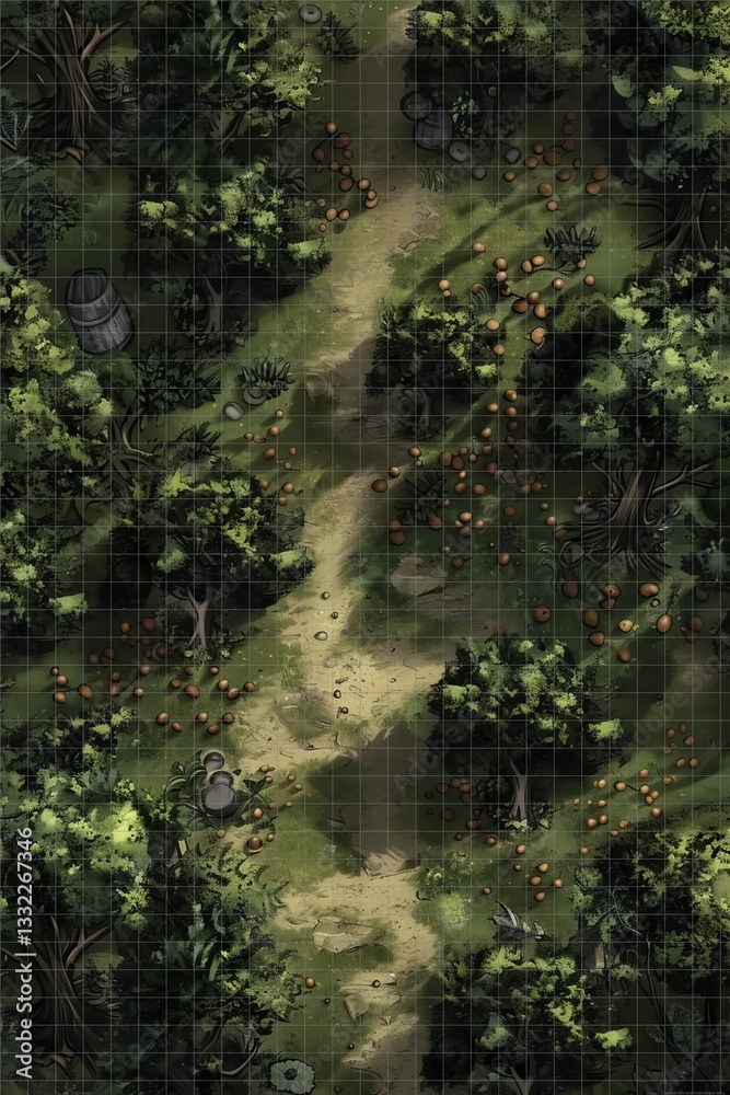 dnd battlemaps gridded fantasy map grid-based tabletop rpg gaming ...