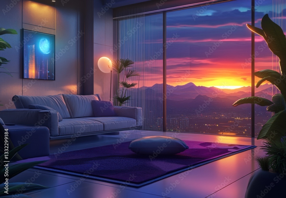 animated virtual backgrounds, stream overlay loop, interior, cozy ...