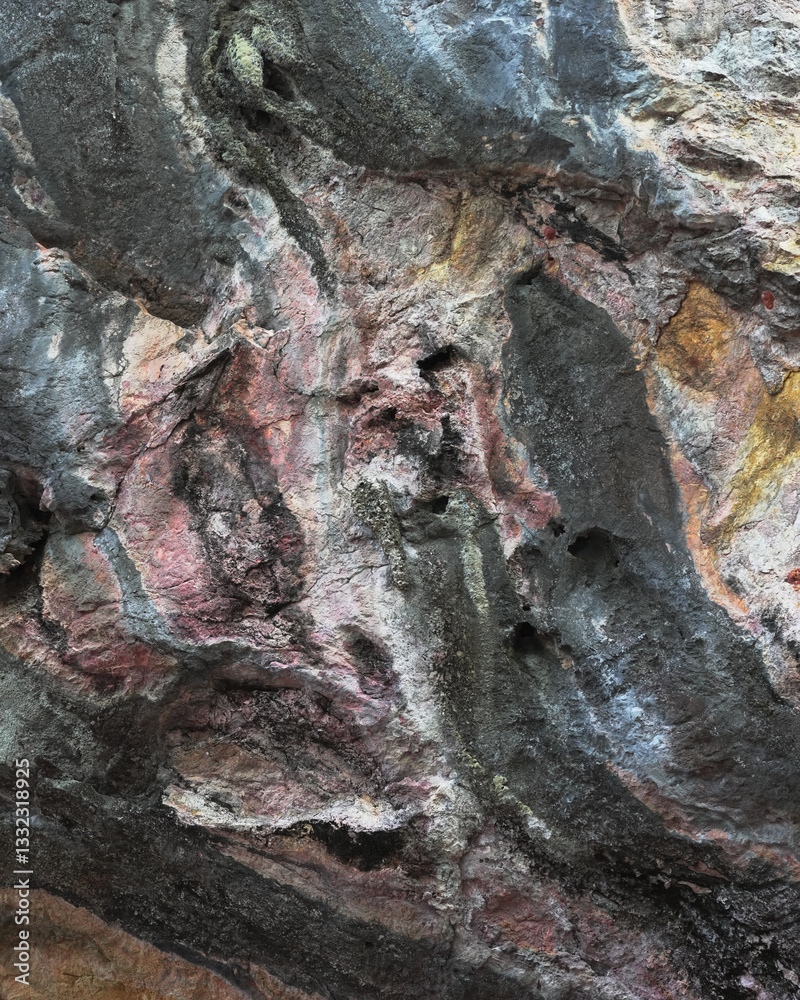 earth history detail of rock layers and plate tectonics Stock Photo ...