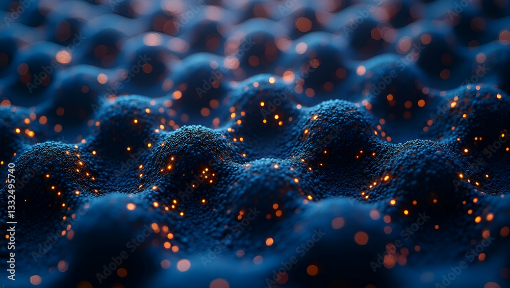 Flat Create a seamless tile pattern based on nanotechnology featuring ...