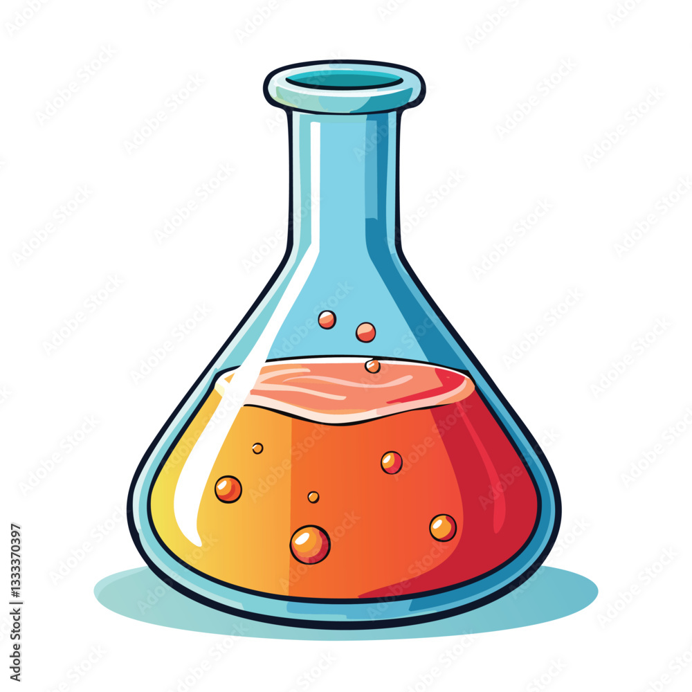 Erlenmeyer Flask Clipart – Scientific Glassware for Chemistry ...