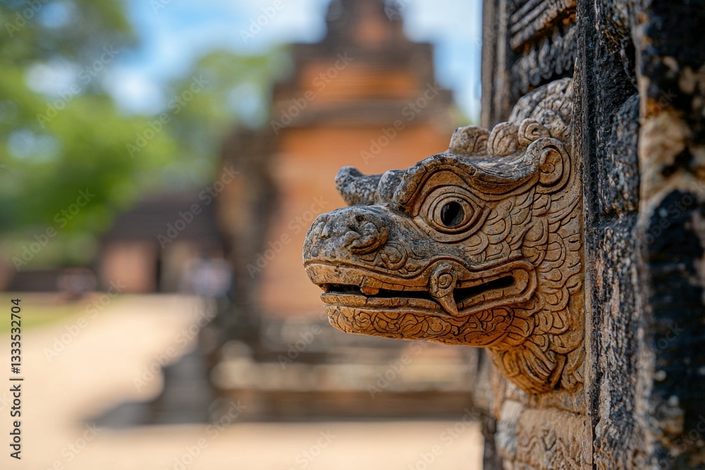 Behold the Stone Guardian, a sentinel of ages past Carved from the very ...