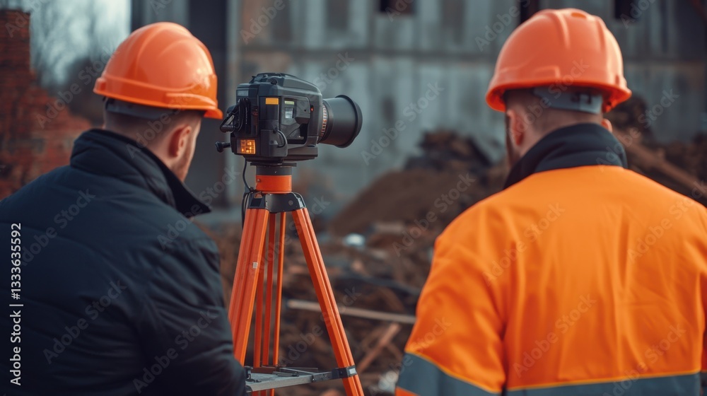 Inspection Building Standards Concept, Engineers Assessing Earthquake ...