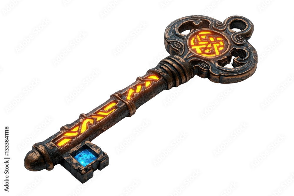 An Ancient, Glowing Key, Imbued With Mystical Power, Unlocks Forgotten ...