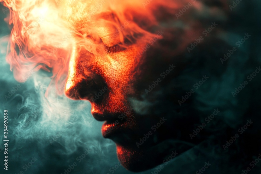 Illustration Stock Hallucination - due to carbon monoxide poisoning ...