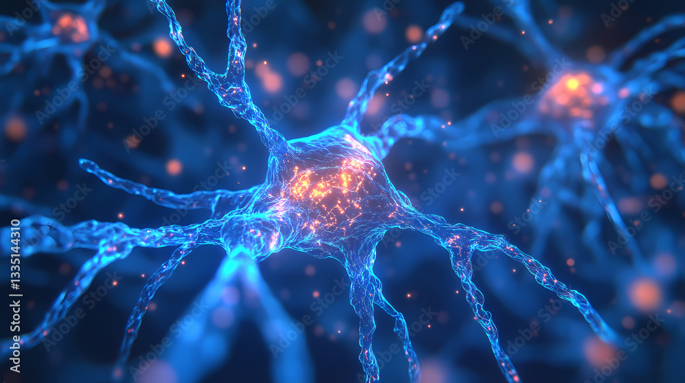 Abstract microscopic neural connections mycelium background nerve mind ...