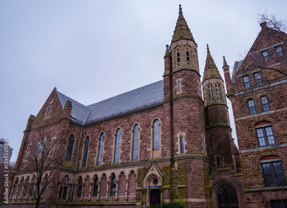 New Haven, Connecticut – March 15, 2025: Battell Chapel, Yale’s ...