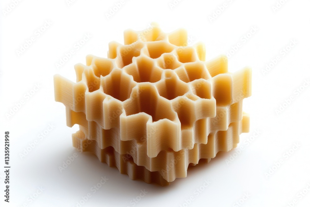Honeycomb Structure on White Surface Digital Art Conceptual Design ...