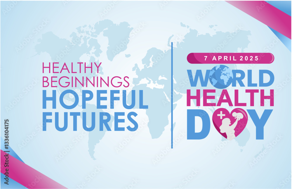 World Health Day 2025 theme banner. Happy World Health Day April 7 ...