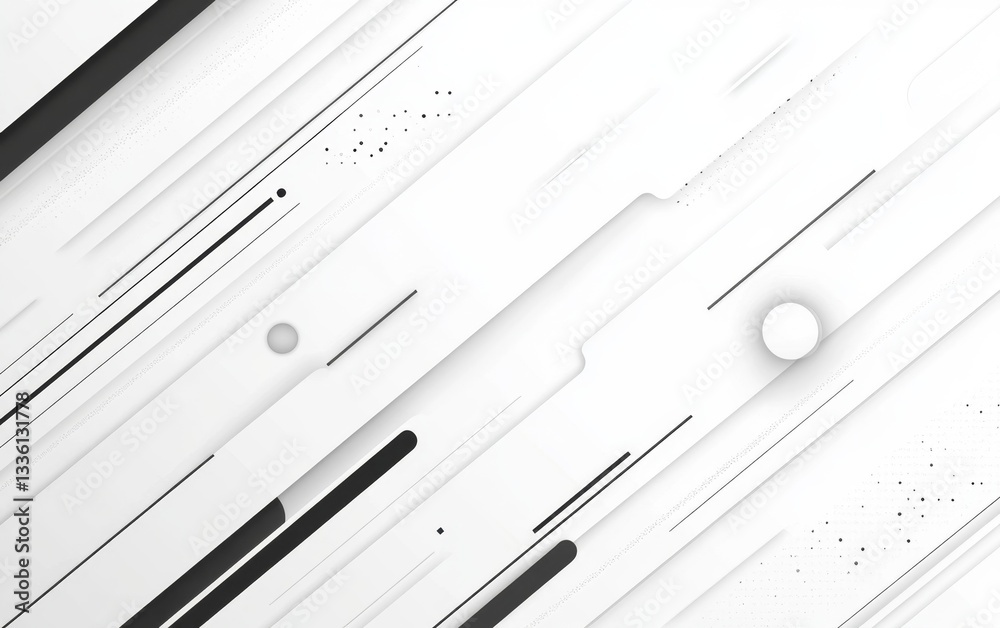 Abstract white and black lines design Stock Illustration | Adobe Stock