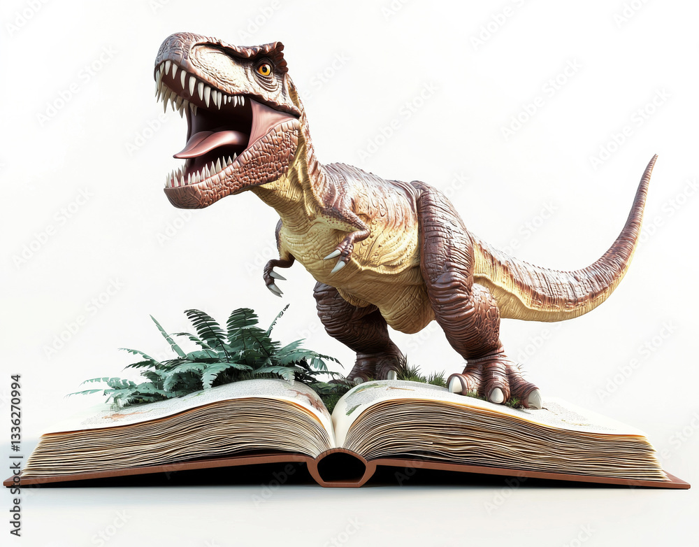 Tyrannosaurus Rex Book Revelation: A powerful Tyrannosaurus Rex bursts ...