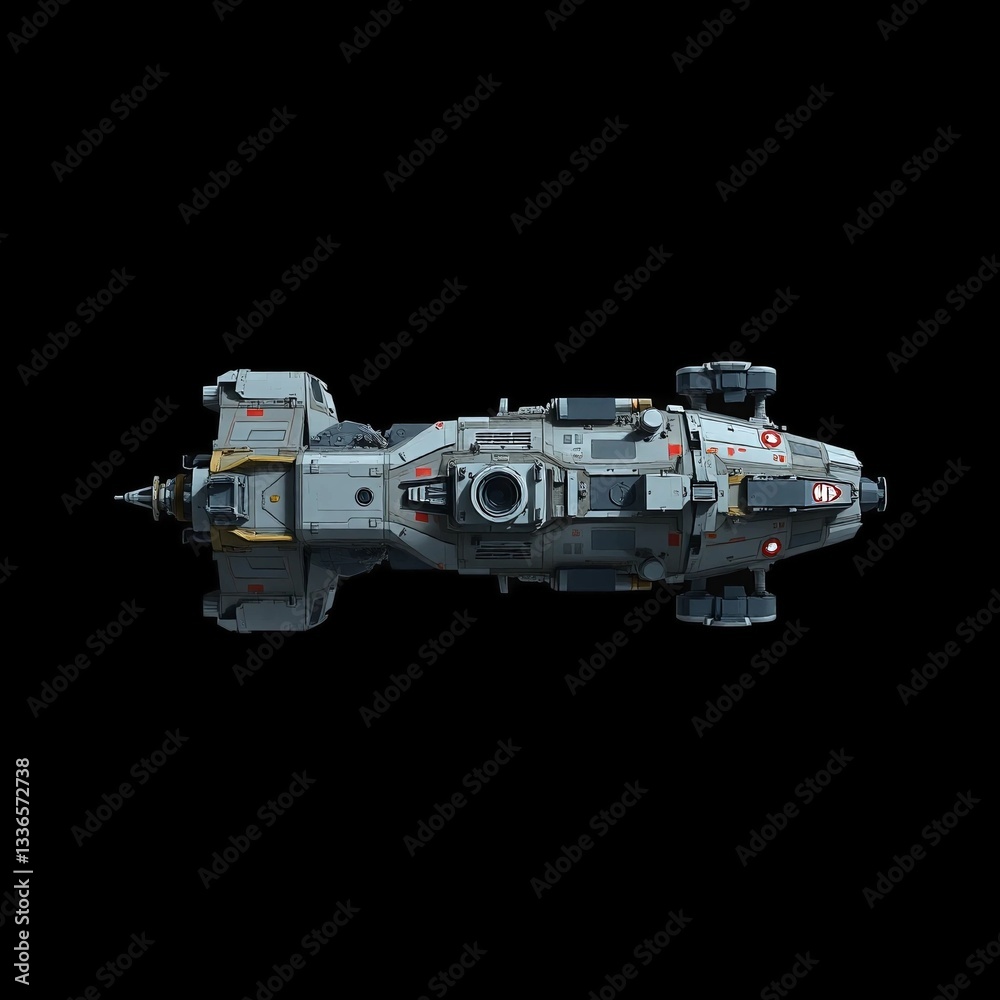 RPG ship seamless borderless 2D view asset for battle maps versatile ...