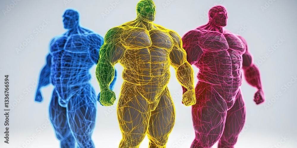body mass index - weight and body image concept Stock Illustration ...