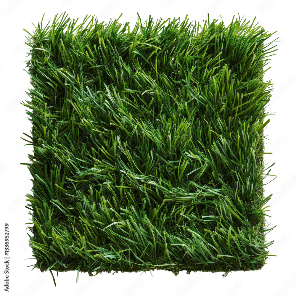 Artificial grass texture on a transparent background for design use ...
