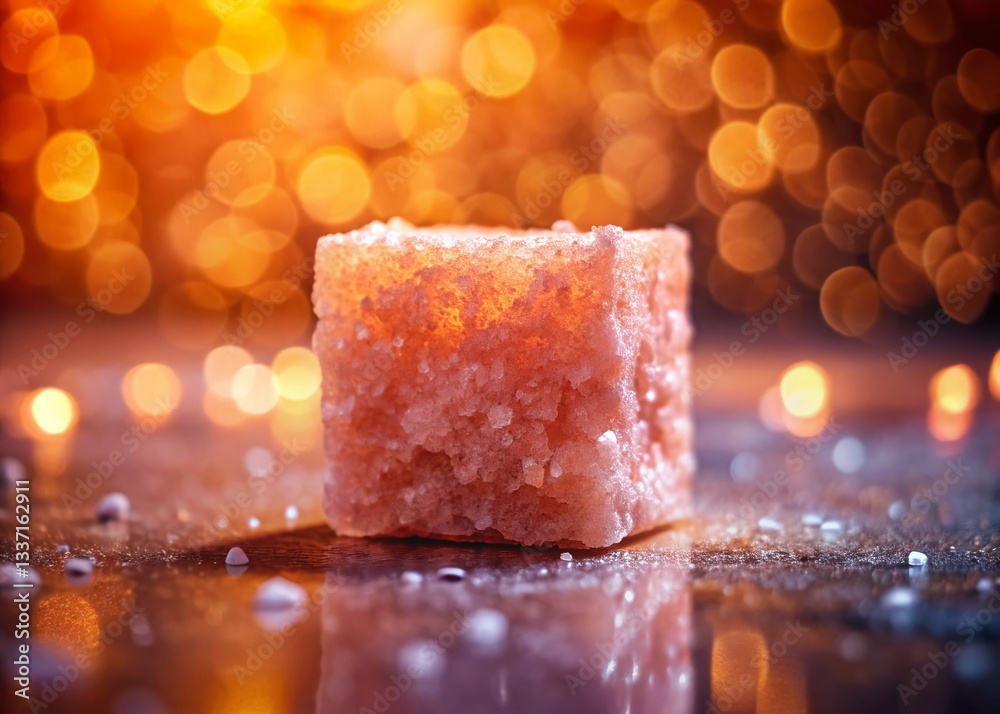 Macro Photography of Salt Crystal Texture on a Himalayan Pink Salt ...
