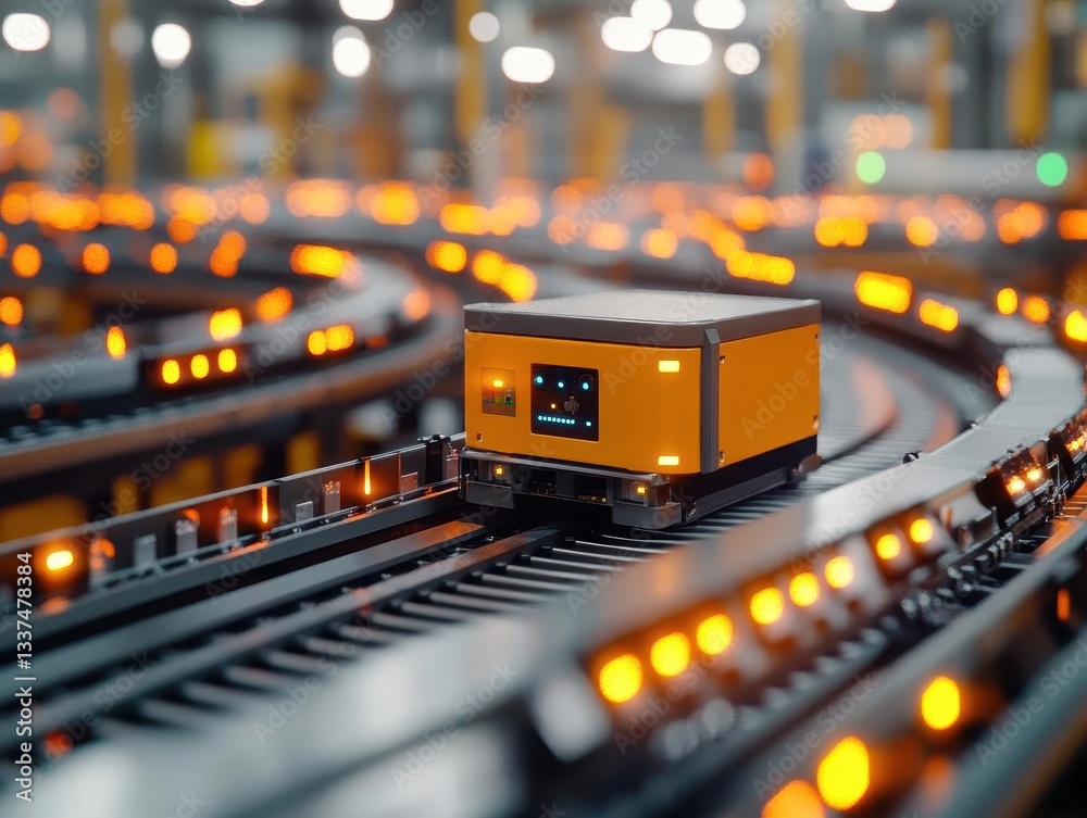 Industrial automation optimizing supply chain logistics with real-time ...