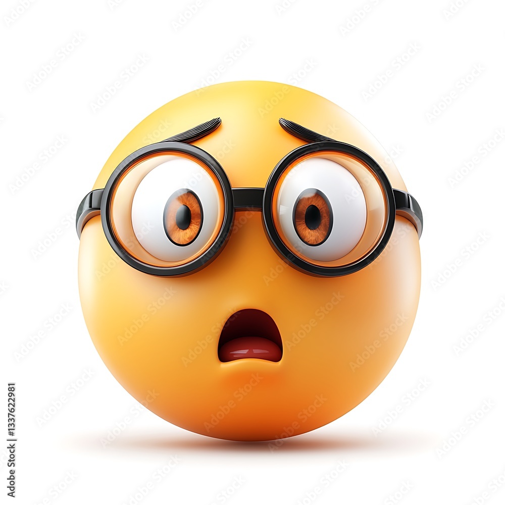 The emoji icon depicts an extremely confused face, with the eyes and ...