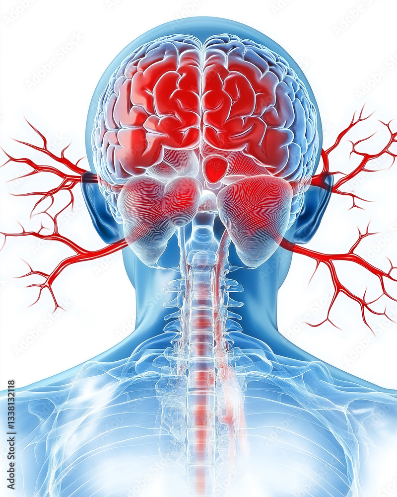 Vascular dementia brain diagnosis. Cognitive decline. Stroke treatment ...
