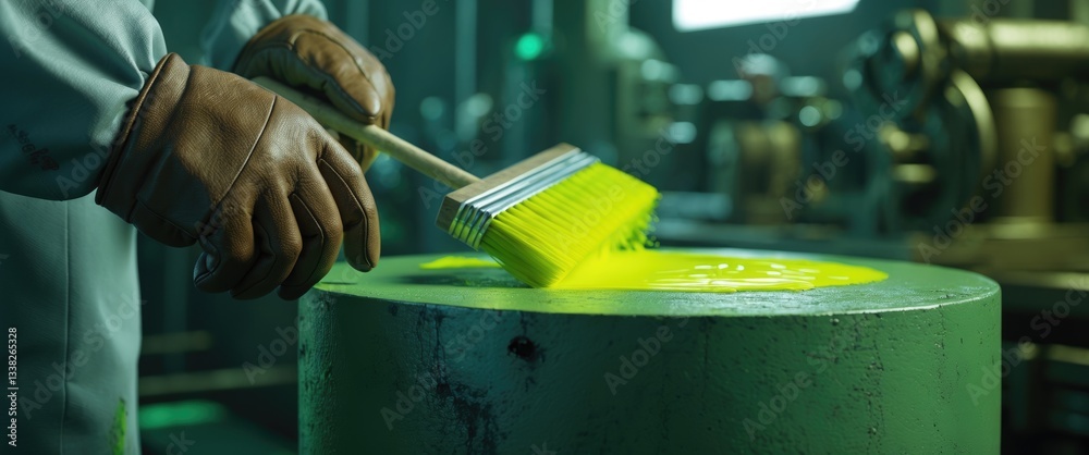 Fluorescent Penetrant Testing in Inspection with Inspector Using a ...