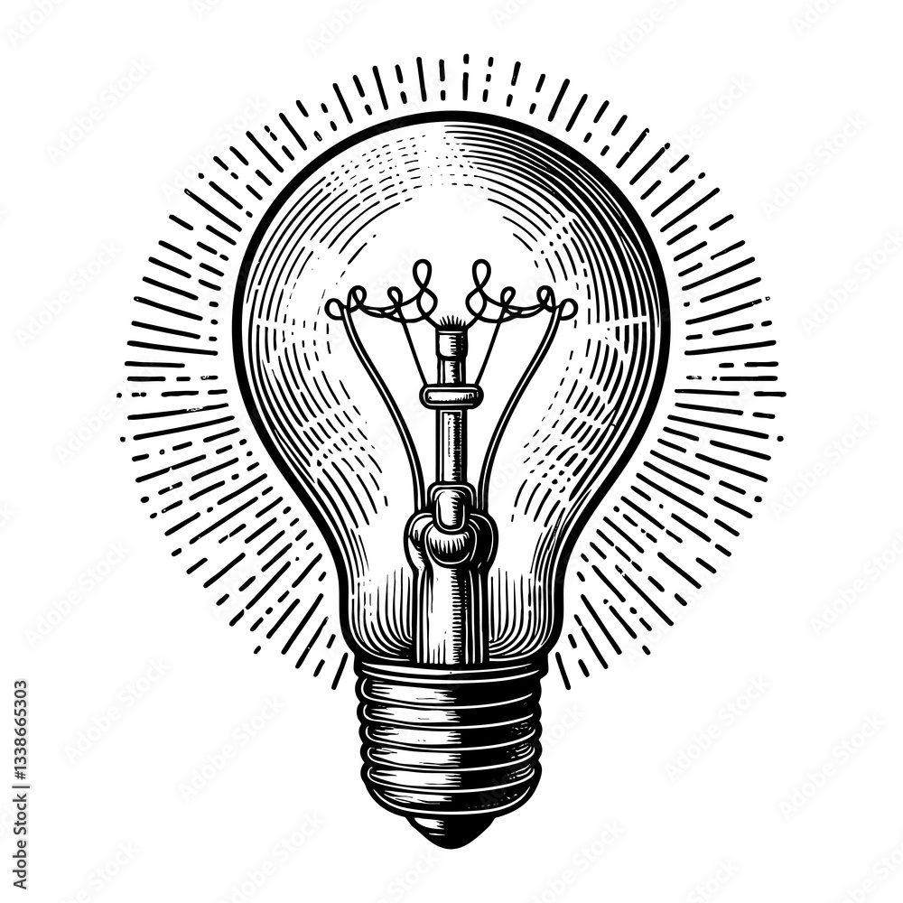 light bulb lamp universal symbol for ideas, creativity, and innovation ...