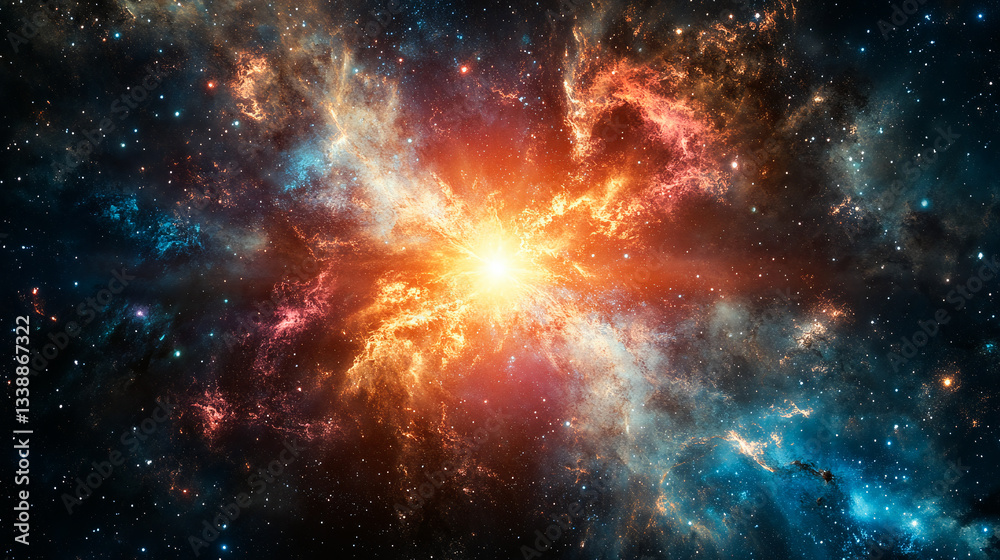 "God's Creation of the Universe as Depicted in Genesis: He Swept Over ...