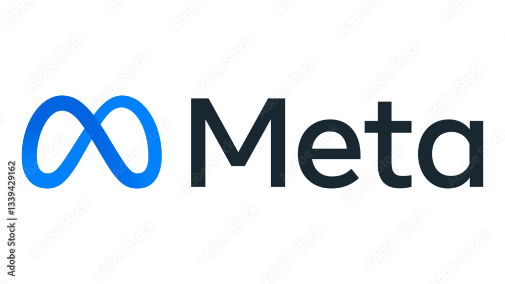 Meta logo icon transparent png download. Meta vector logo Stock Vector ...