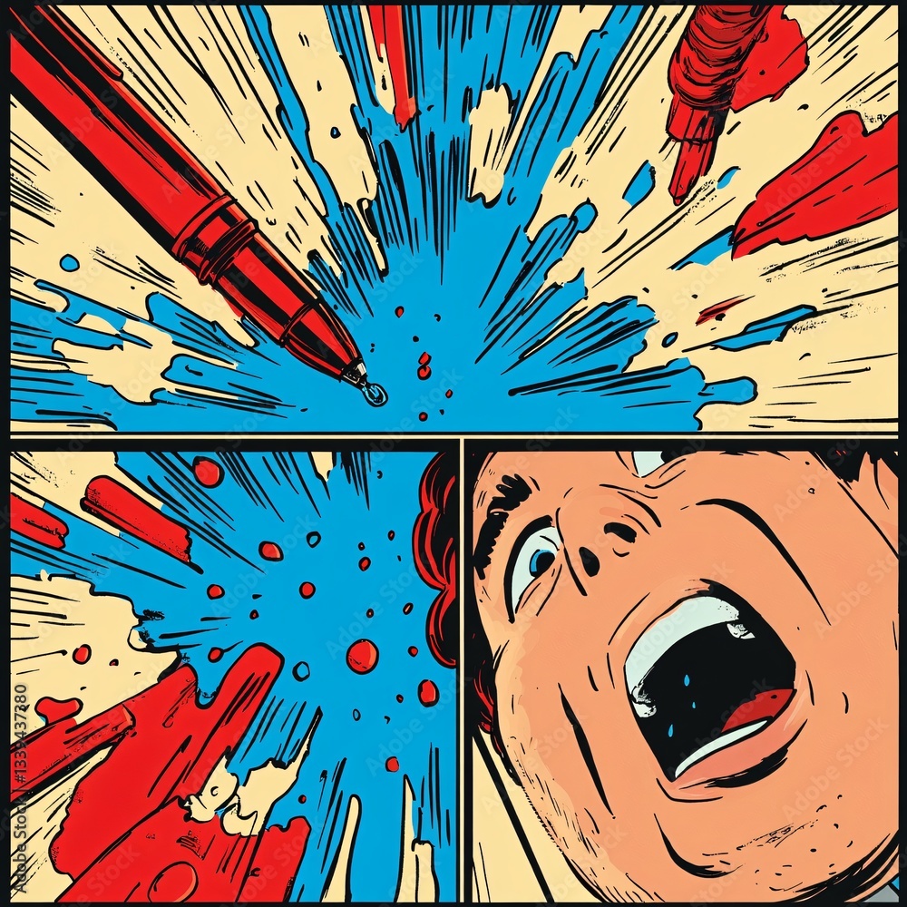 Epic april fool's day prank explosion home office comic strip humorous ...