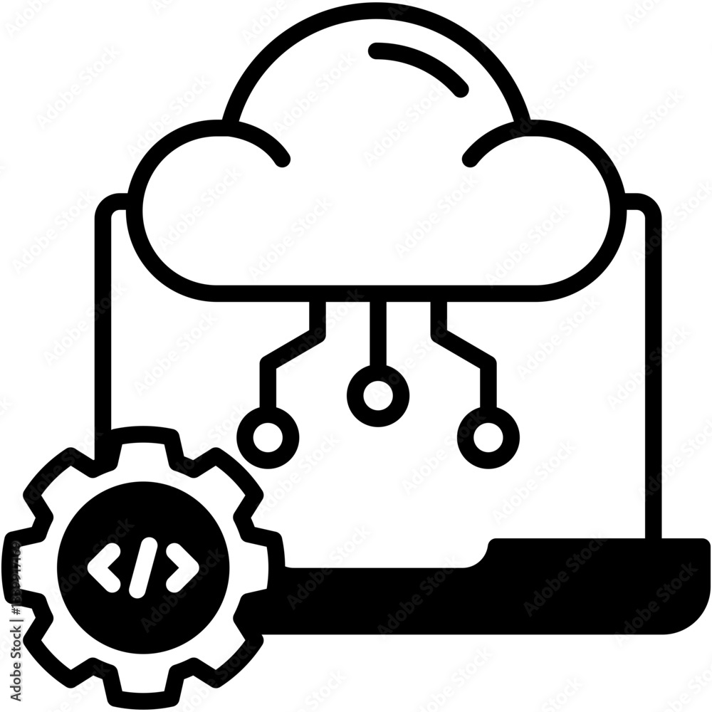 Api Integration mixed icon Stock Vector | Adobe Stock