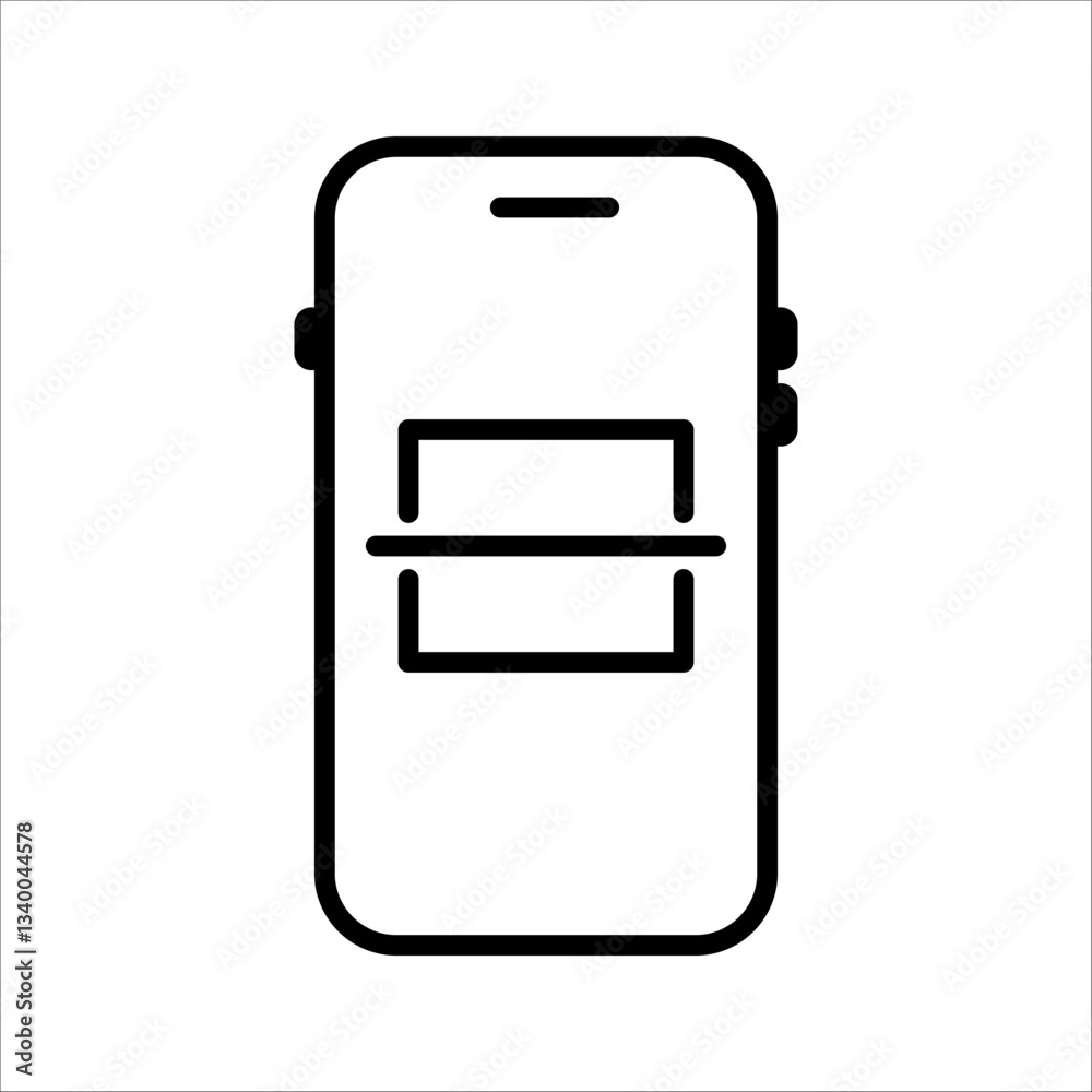 Scan QR code with mobile phone Icon. Symbol isolated white background ...