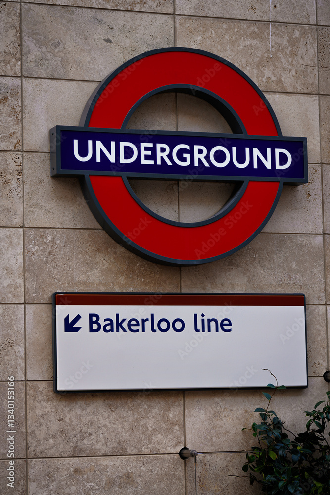 TfL London Transportation Tube Station: Red And Blue London Underground ...