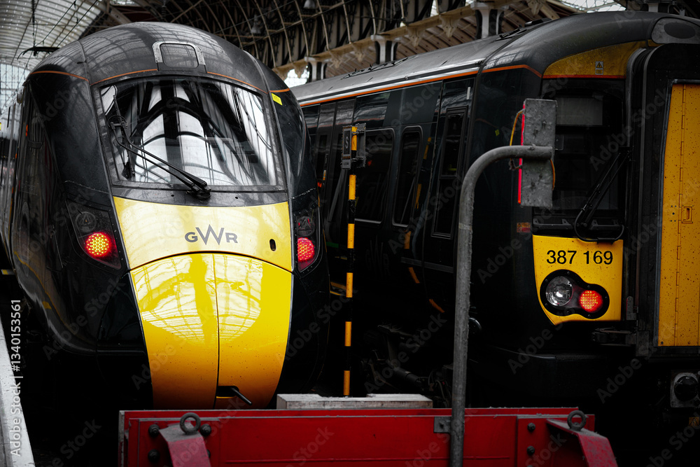 GWR Train Railway Locomotive Front View; GWR Great Western Railway ...